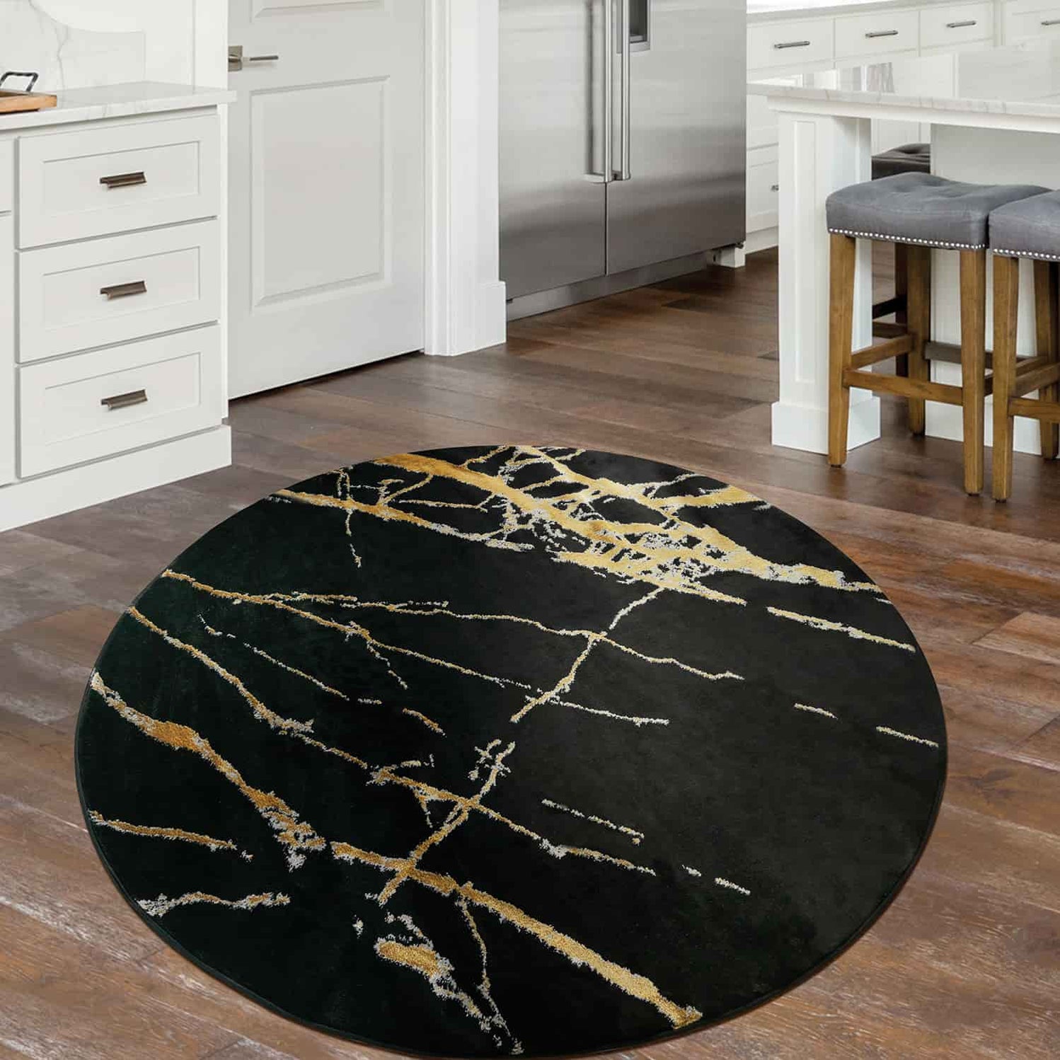 Babil Gold Marble Area Rug — AntepRugs®