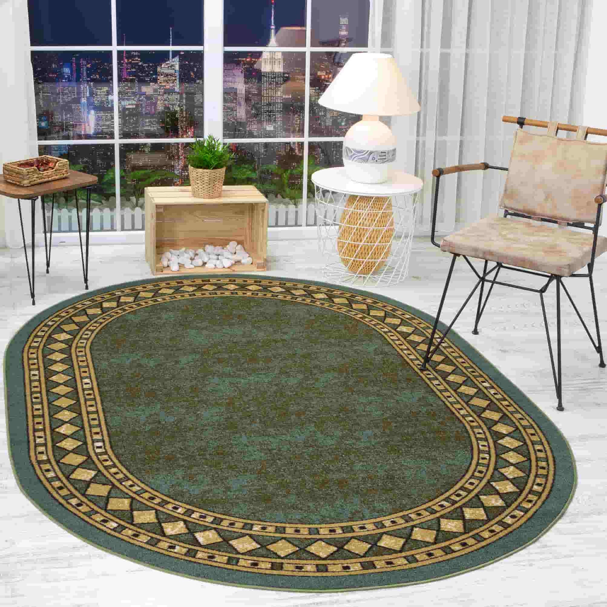 Alfombras Modern Bordered Non-Slip Area Rug — AntepRugs®