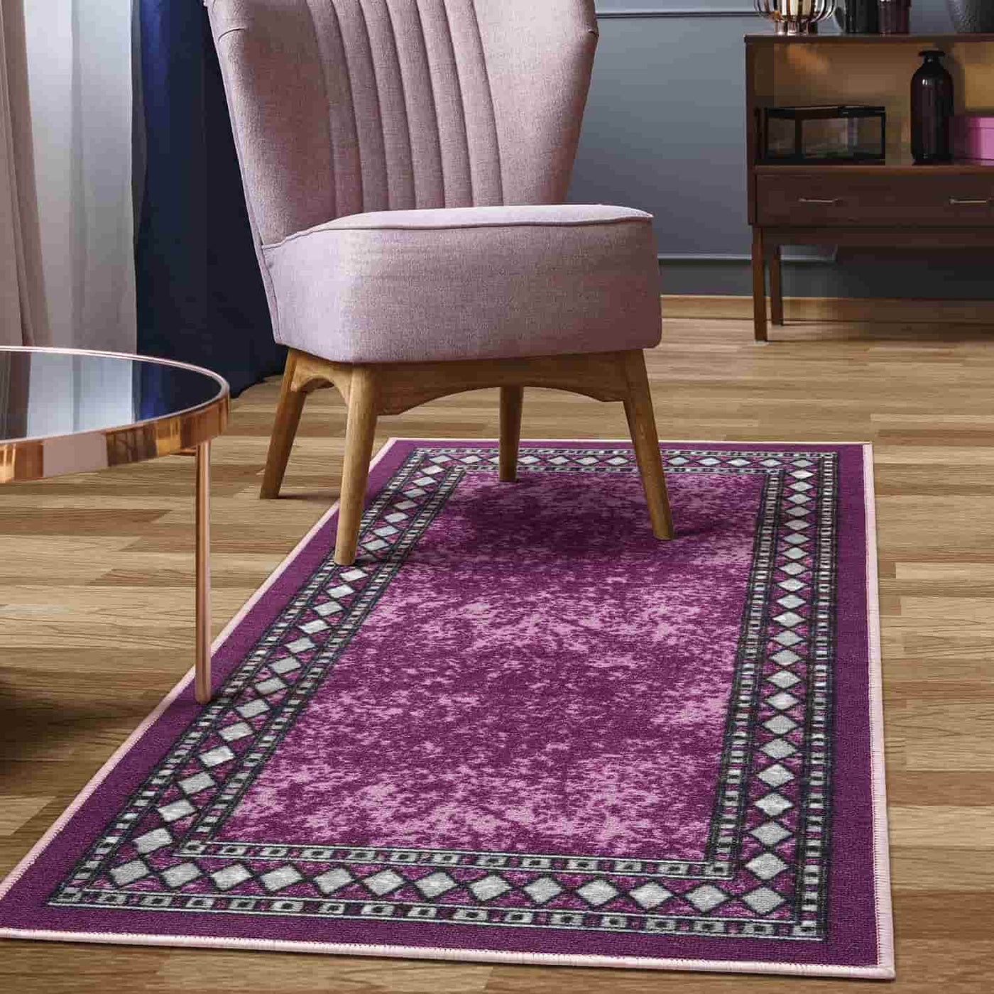 Alfombras Modern Bordered Non-Slip Area Rug — AntepRugs®